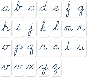 Amazon.com: Montessori Blue Solid Color Movable Alphabets for Spelling ...