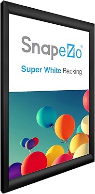 Amazon.com - SnapeZo Poster Frame 20x28 Inches, Black 1.2 Inch Aluminum Profile, Front-Loading ...