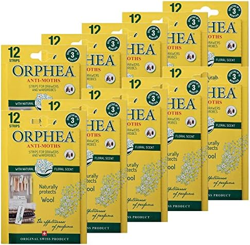 Orphea Anti Moth Strips - Floral Scented Moth Repellent for Wardrobes ...