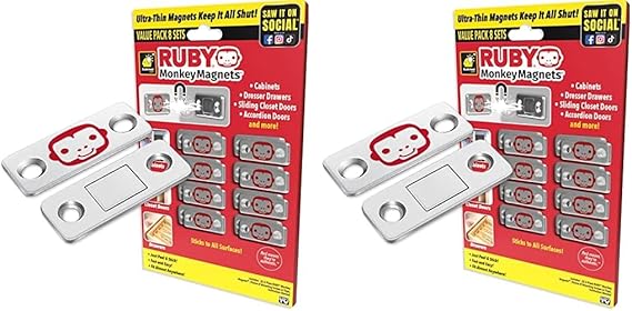 Amazon.com: RUBY Monkey Magnets AS-SEEN-ON-TV, Ultra-Thin Magnetic ...