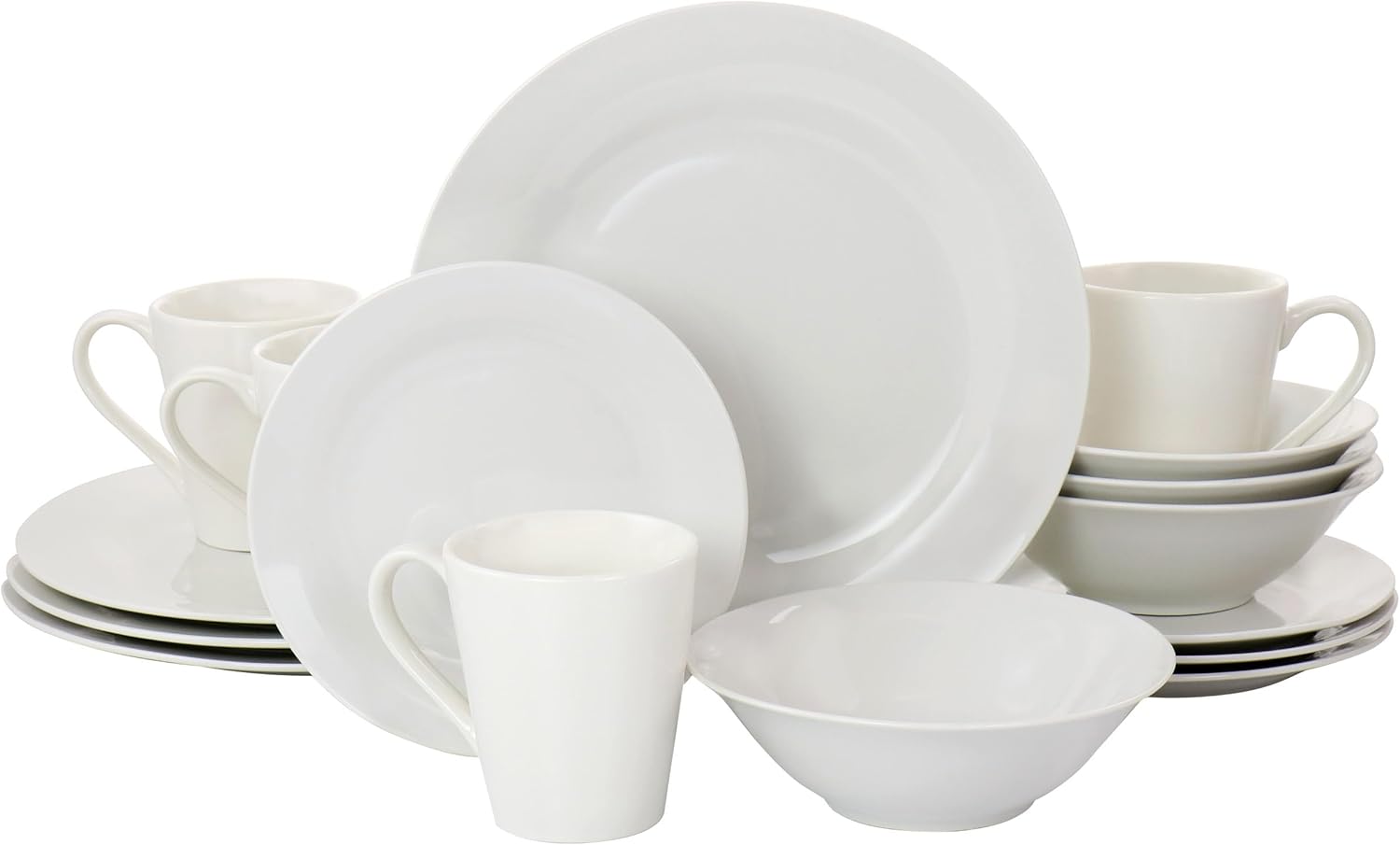 Amazon.com | Gibson Home 16 Piece Bedford Lane Fine Ceramic Dinnerware ...
