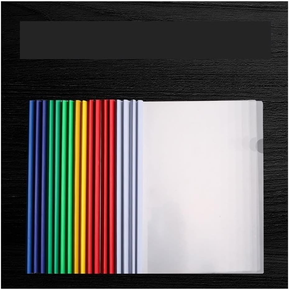 File Organizer 100 Pcs Sliding Bar Clear Report Covers, Transparent ...