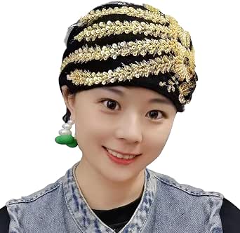 Women Lace Turban Hat Islamic Muslim Hijab Cap Beanie Embroidery Floral ...