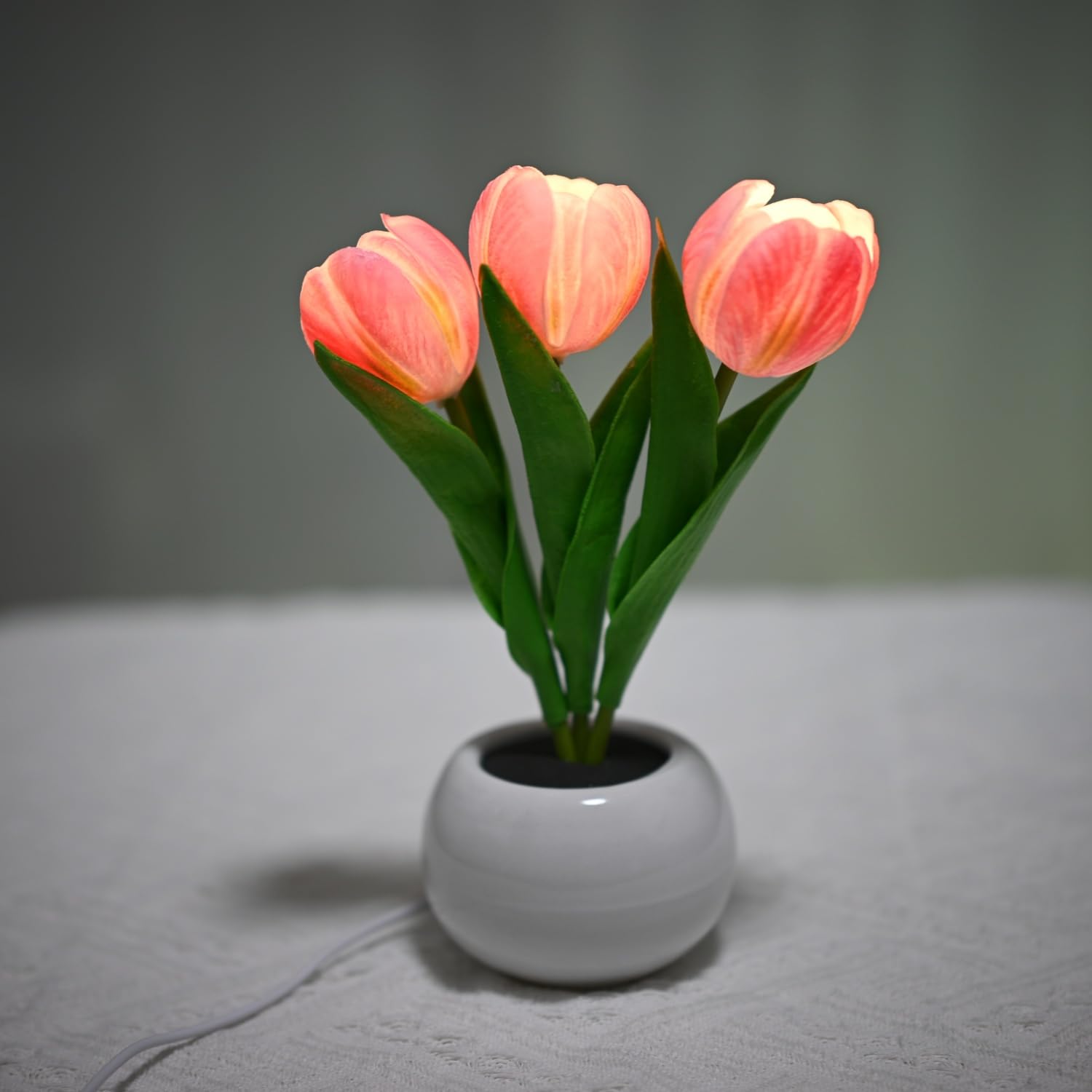 Amazon.com: Sveudvdis Tulip Lamp Lights, Artificial Flower Light Table ...