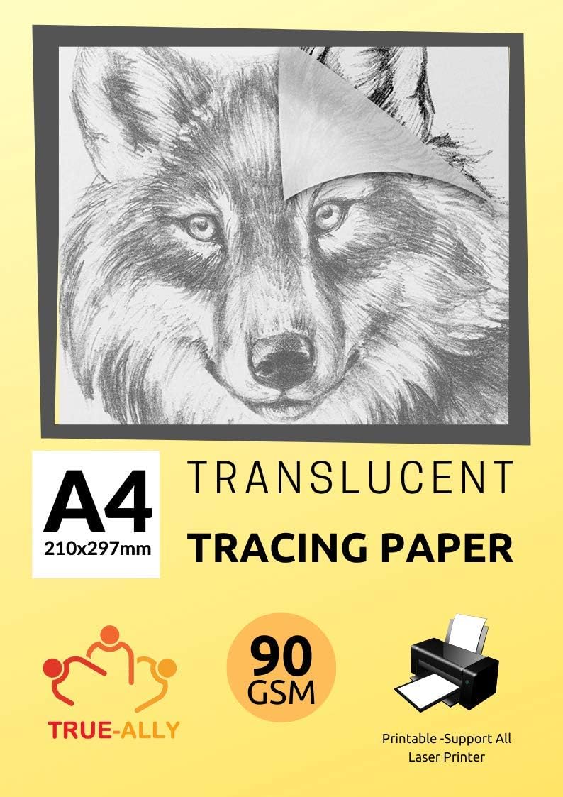 Oddy 95 GSM Tracing Butter Paper - 100 Sheets Pack : Amazon.in: Home ...