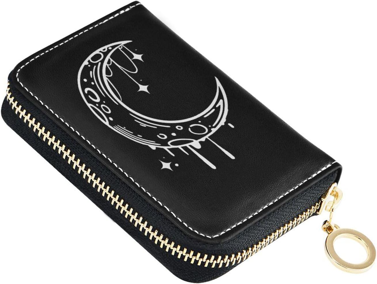 Amazon.com: NCRJCZQL Moon RFID Credit Card Holder Wallets Accordion for ...