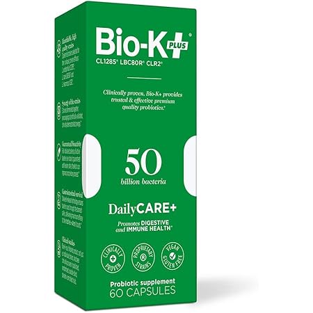 Amazon.com: Bio-K + Extra Care Probiotic Supplement Capsules for Adult ...