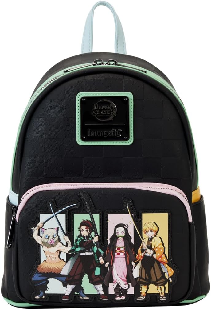Amazon.com: Loungefly Demon Slayer Heroes Group Mini Backpack : Toys ...