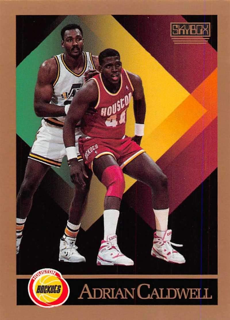 Amazon.com: 1990-91 SkyBox Basketball #106 Adrian Caldwell Houston ...