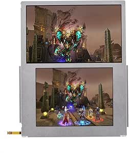 2DS XL Screen Replacement Kit,Top Bottom LCD Display Screen Repair Part ...