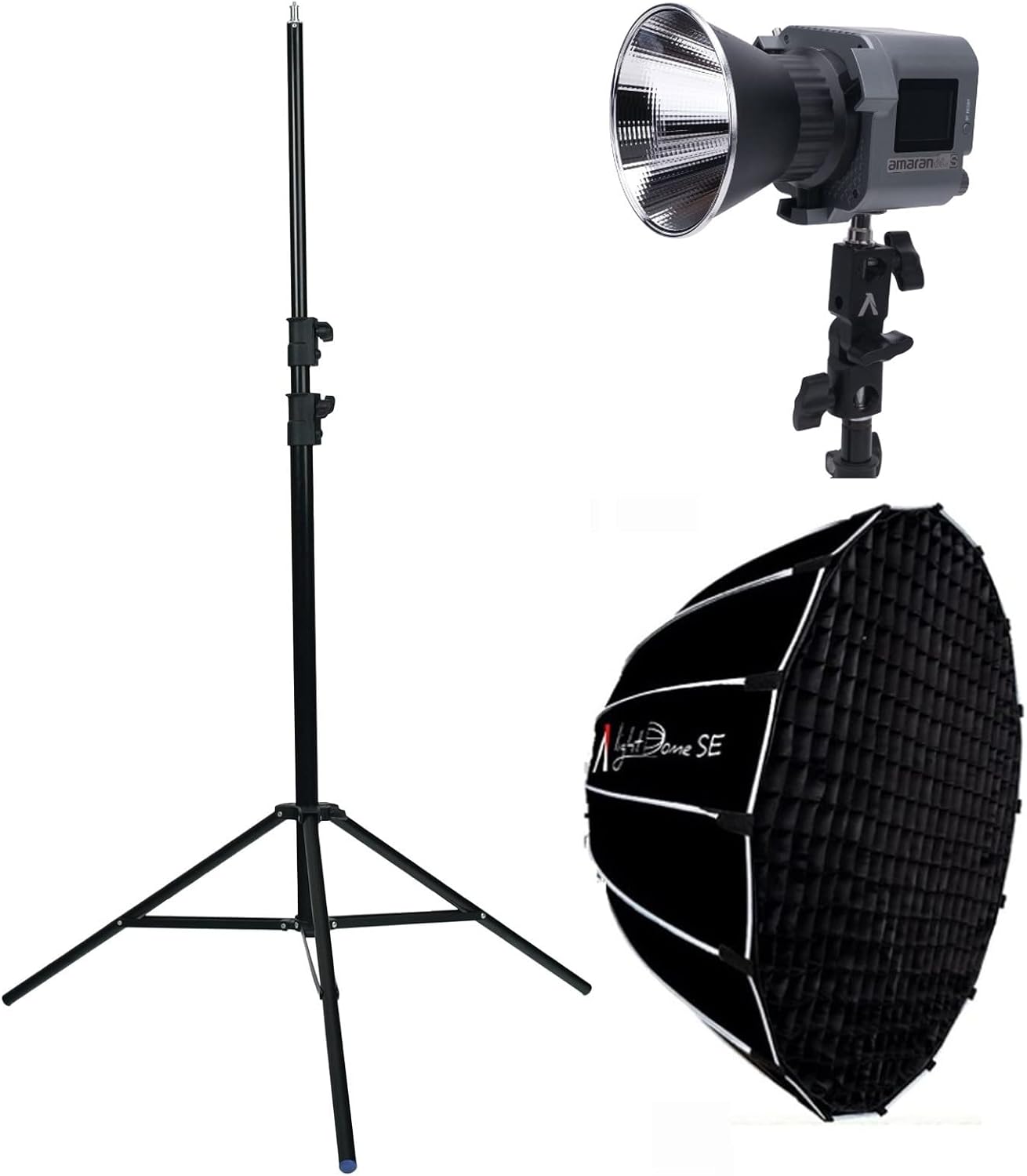 Amazon.com: Aputure Amaran 60d S with Light Dome SE Softbox Stand Kit ...