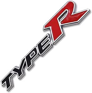 Amazon.com: Type-R Emblem, 3D Metal Racing Sport Logo Car Side Rear ...