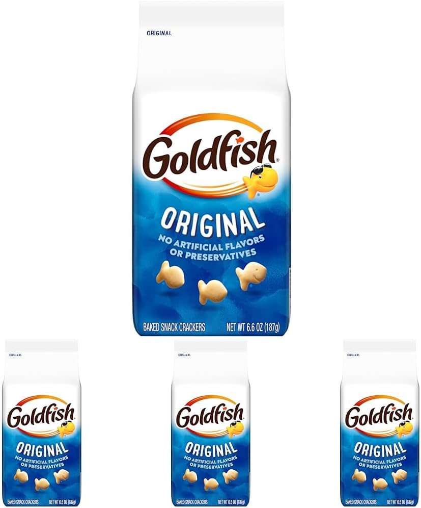 Amazon.com: Goldfish Original Crackers, Snack Crackers, 6.6 oz bag ...