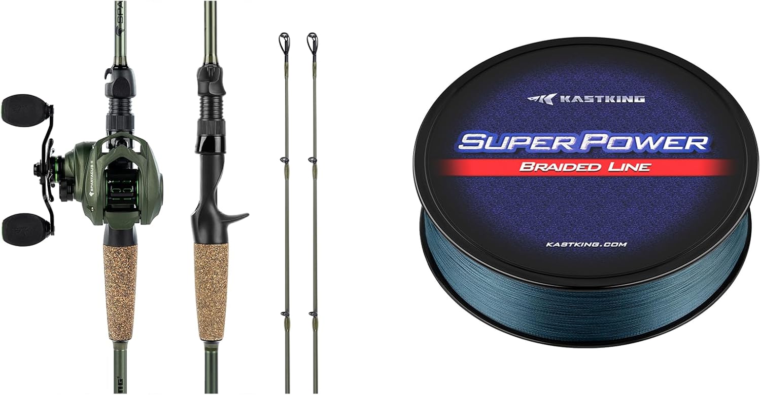 Amazon.com : KastKing Spartacus II Baitcasting Fishing Reel Combo,7'6 ...