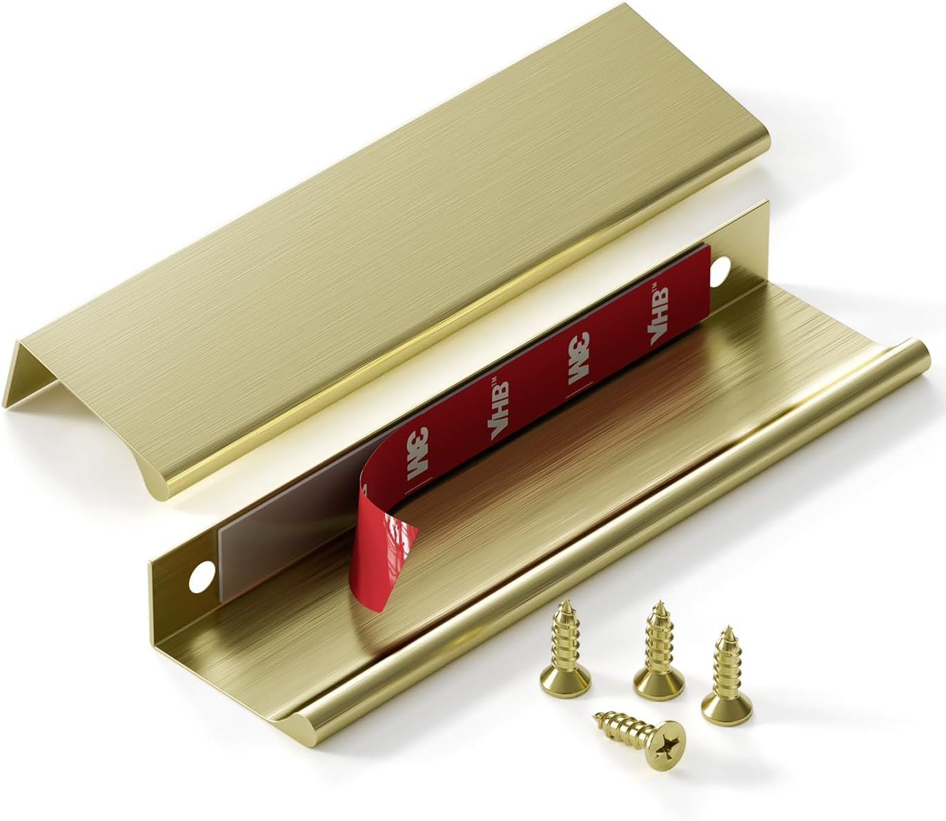 Satanga Edge Finger Pulls for Cabinets Peel and Stick on Kitchen Drawer ...