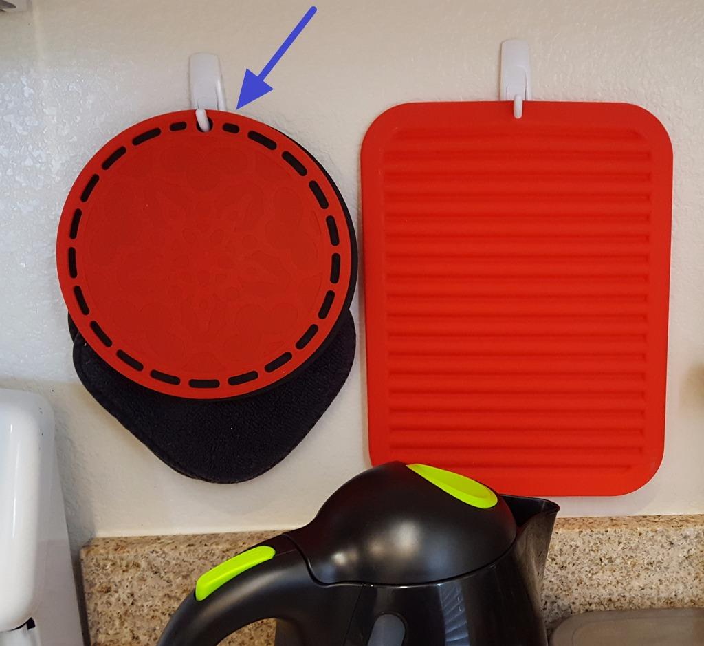 Amazon.com: Silicone Hot Pads (Set of 4) - 6 in 1 Multi-Purpose Kitchen ...