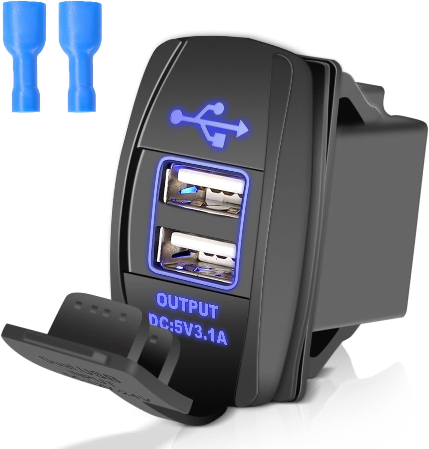 Amazon.com: 2023 Upgrade Rocker Switch Style USB Charger 12V/24V Dual ...