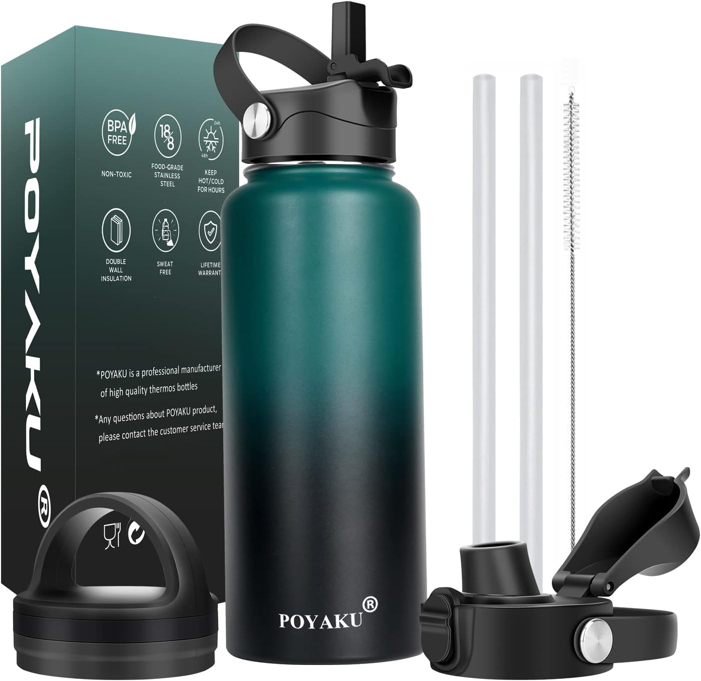 Amazon.com: IRON °FLASK Camping & Hiking Hydration Flask with 3 Lids ...