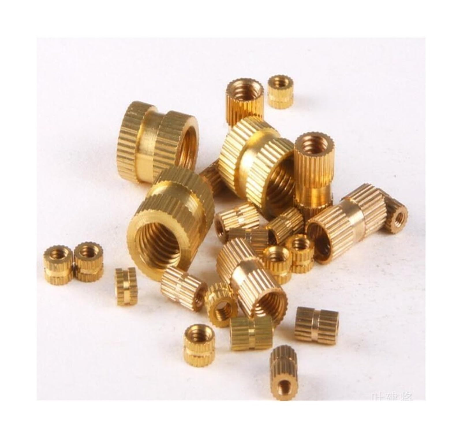 Amazon.com: CREAP 100pcs M3 M4 M5 Copper Inserts Brass Double Pass ...