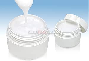 EuBeCos Gel Platinum Xtreme White French Nails - 30 ml - UV Gel with ...