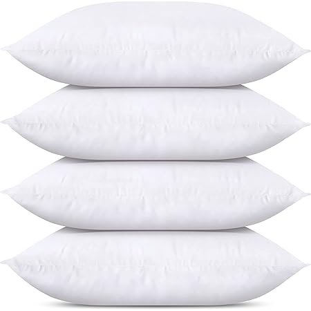 Amazon.com: Utopia Bedding Throw Pillows (Set of 4, White), 14 x 22 ...