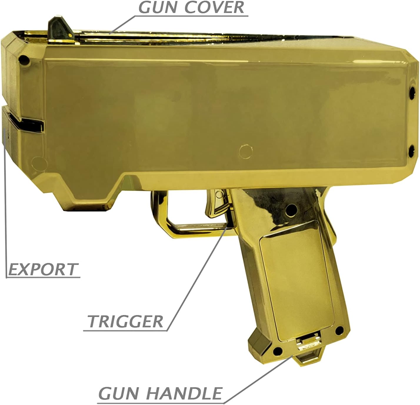 Scratch Gun (Gold) with 100 x 100 Dollars Banknotes Scratch ( to play ...