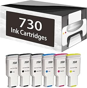 Amazon.com: CLOGGS 730 Ink Cartridges Replacements for 730 Ink Cartridges Compatible T1600 T2600 ...