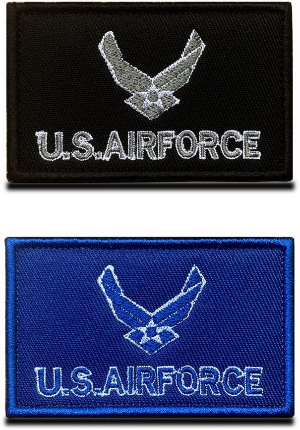 Amazon.com: 2 Pieces American USA Air Force Eagle Wings Flag Military ...