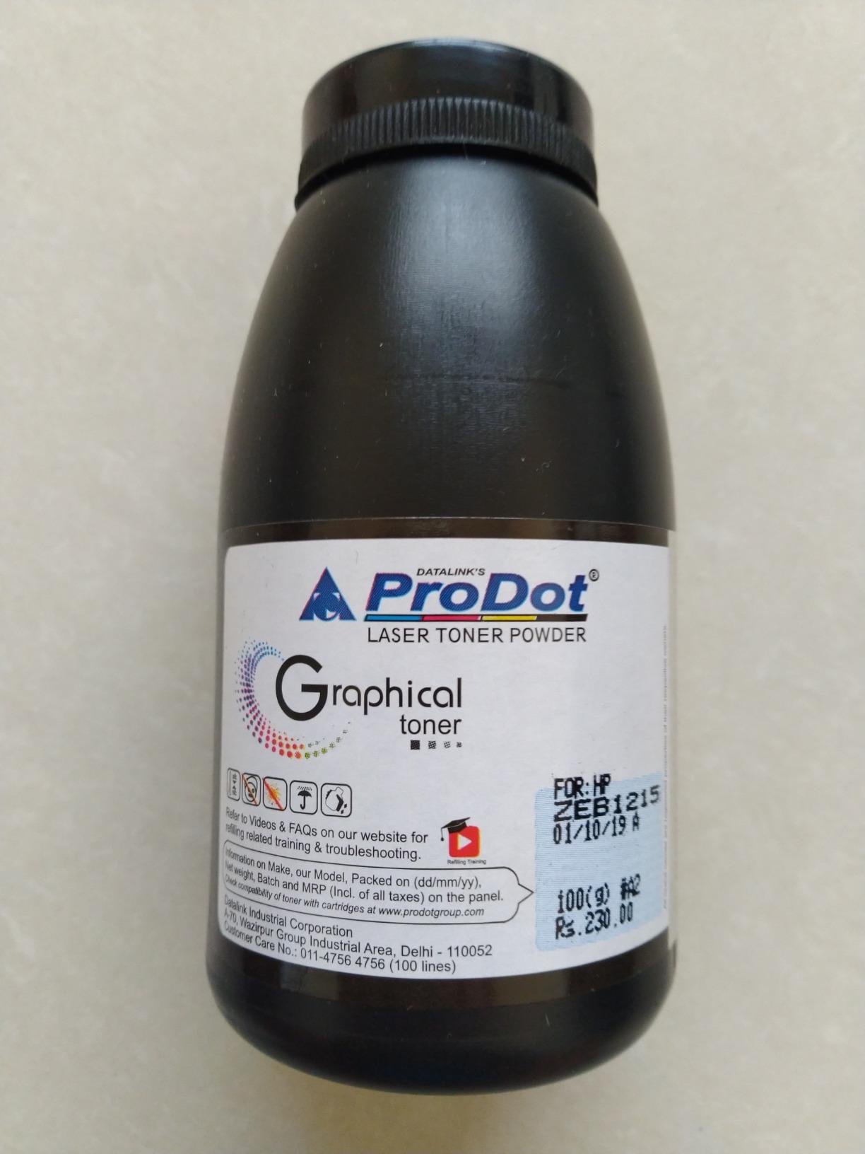 ProDot Zebra-1215 Laser Toner Powder for HP (Pack of 3) : Amazon.in ...