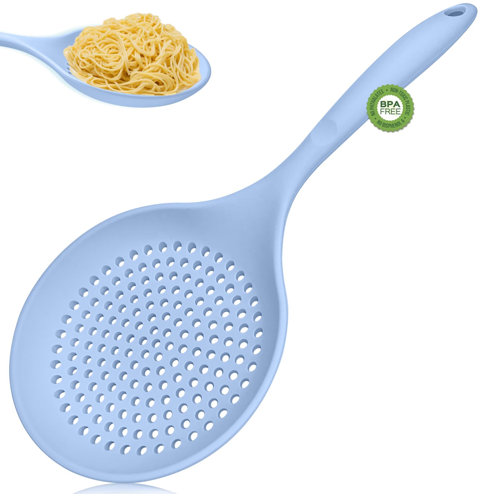 Amazon.com: GDDGCUO Large Cooking Skimmer Spoon, Silicone Slotted Spoon ...