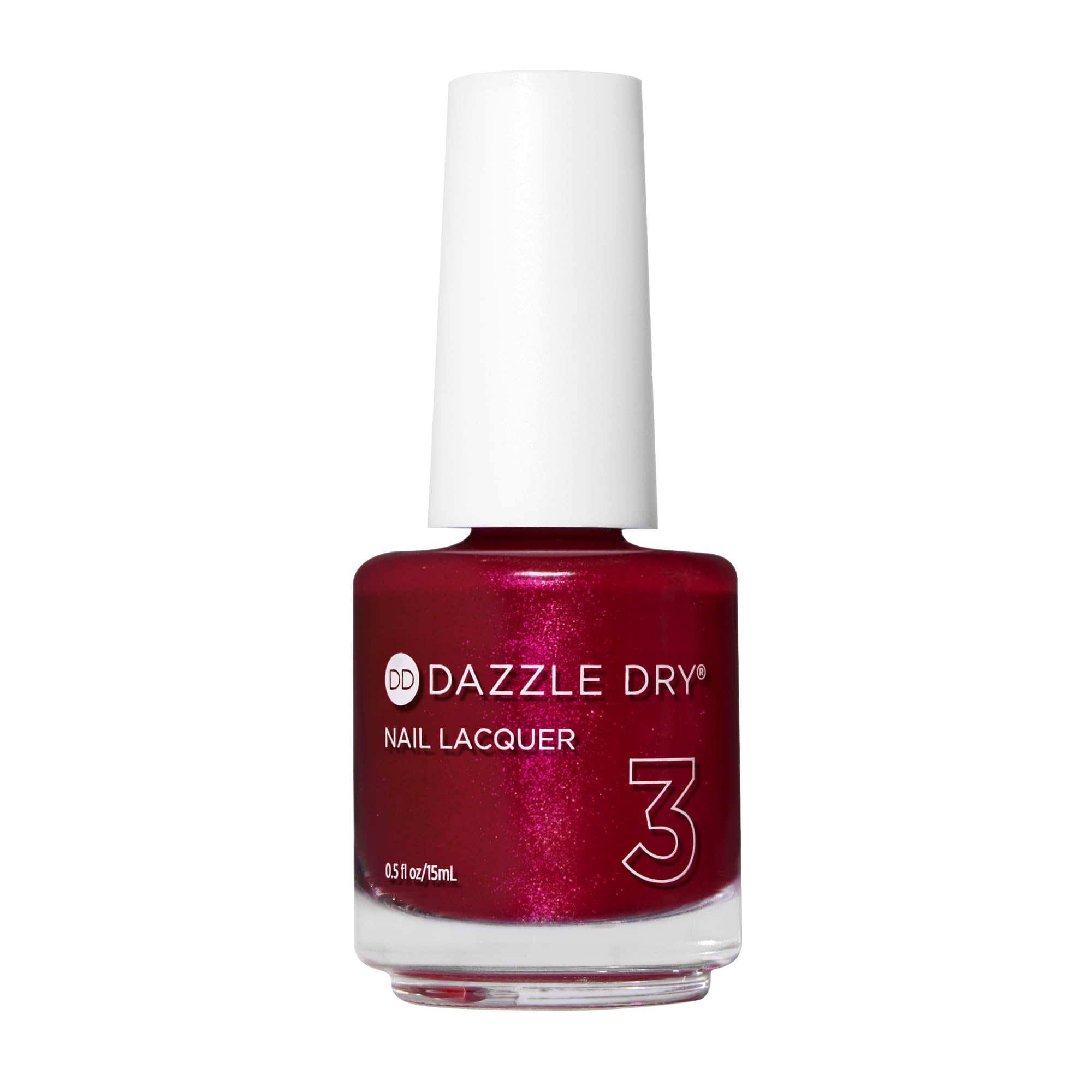 Amazon.com : Dazzle Dry Nail Lacquer (Step 3) - Apple Of My Eye - A ruby red with magenta ...