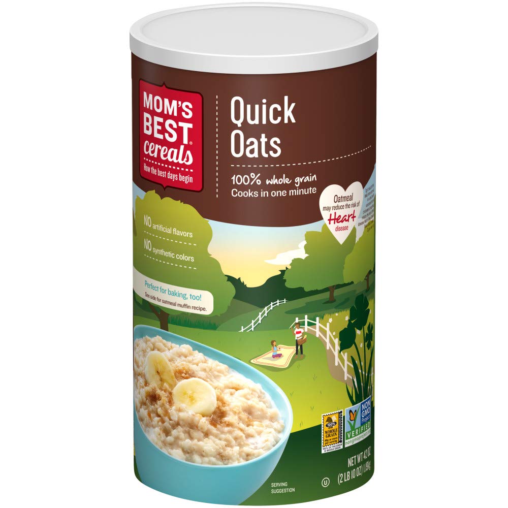 Amazon.com: Mom's Best Quick Oats, Hot Cereal Made with Whole Grains ...
