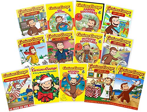 Amazon.com: Ultimate Curious George 13-Movie PBS Kids Learning ...