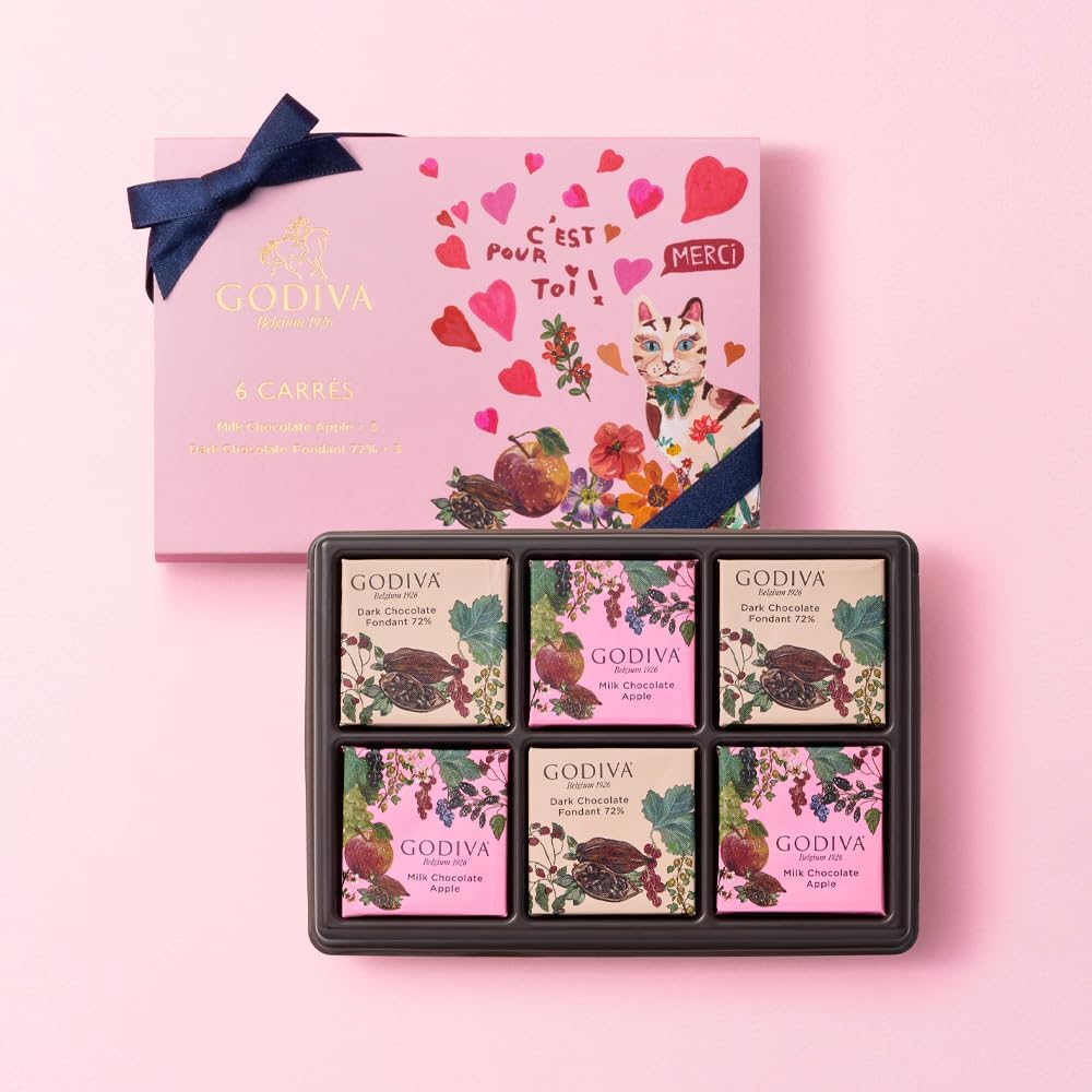 Amazon | チョコレート ギフト お菓子 詰め合わせ ゴディバ (GODIVA) ゴディバ フルーツバスケット カレ アソートメント（6枚入） | GODIVA | チョコレート 通販