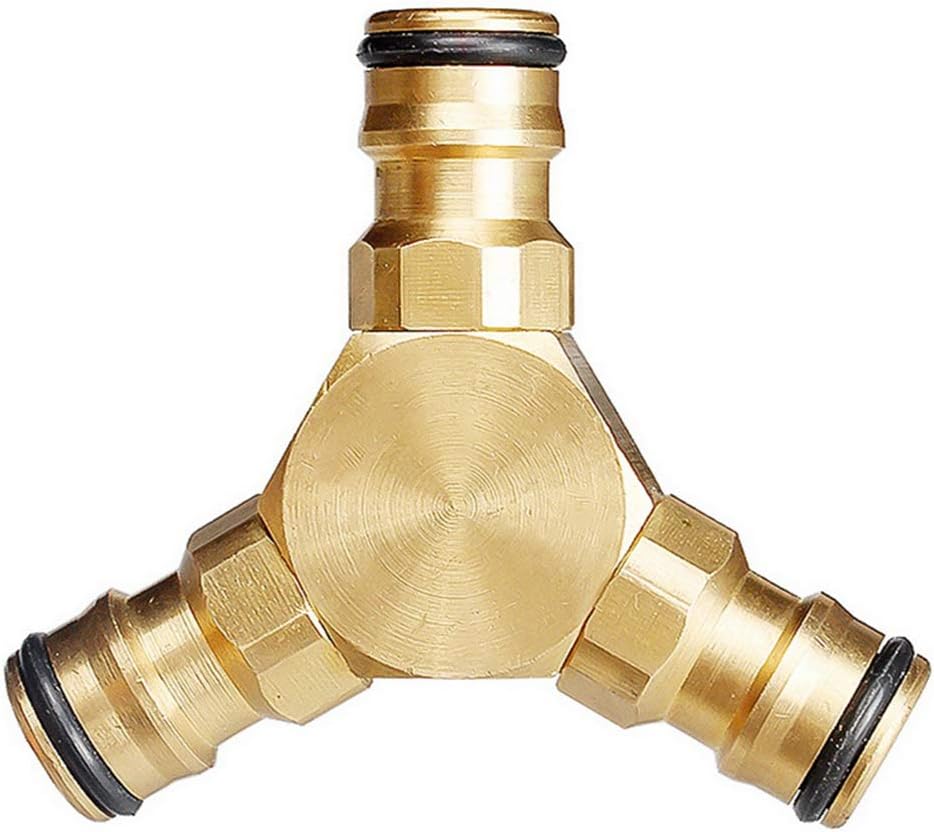 Amazon.com: Quick Disassemble Connect 2 Way Brass Hose Splitter, Y ...