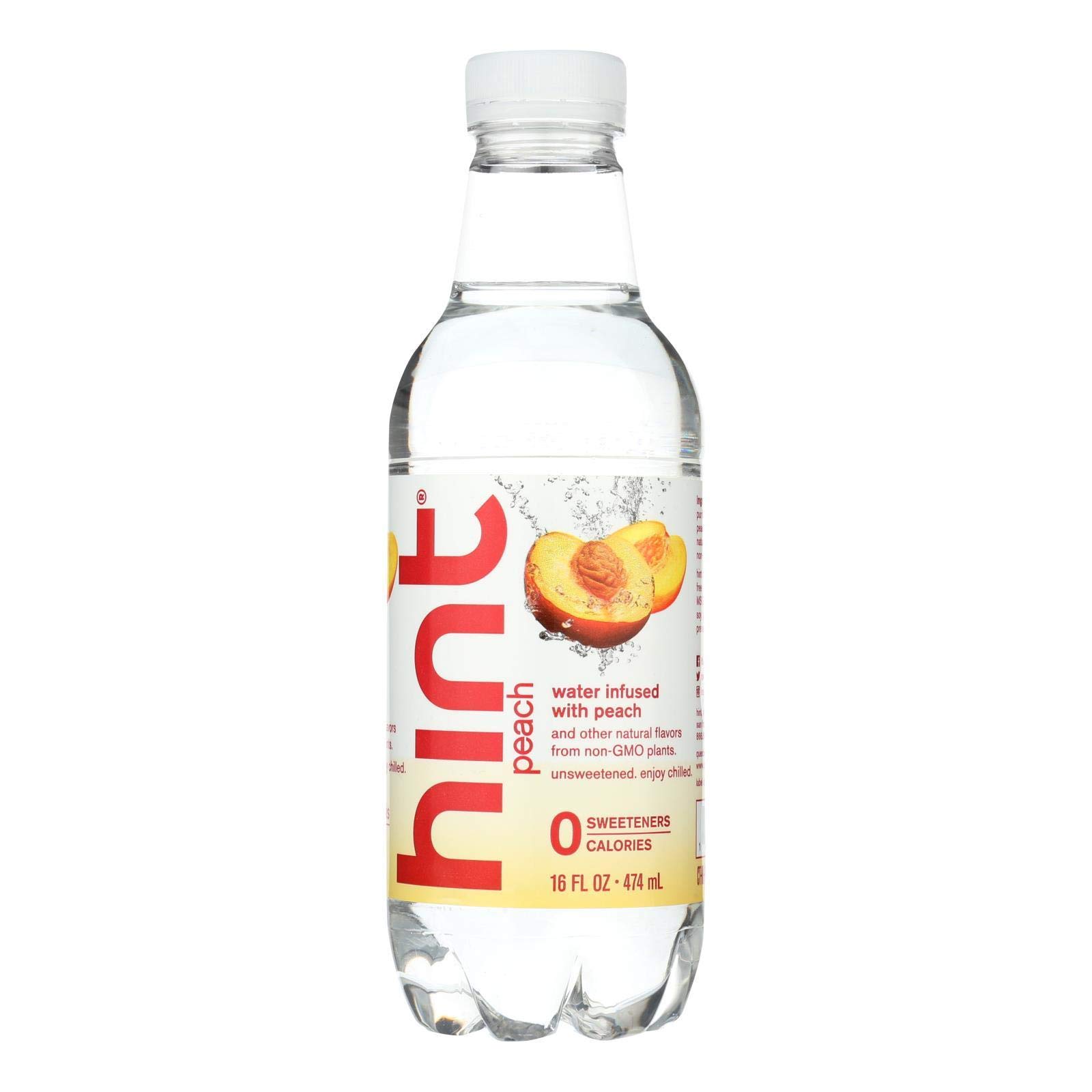 Buy Hint Water Peach, Pure Water Infused with Peach, Zero Sugar, Zero Calories, Zero Sweeteners ...