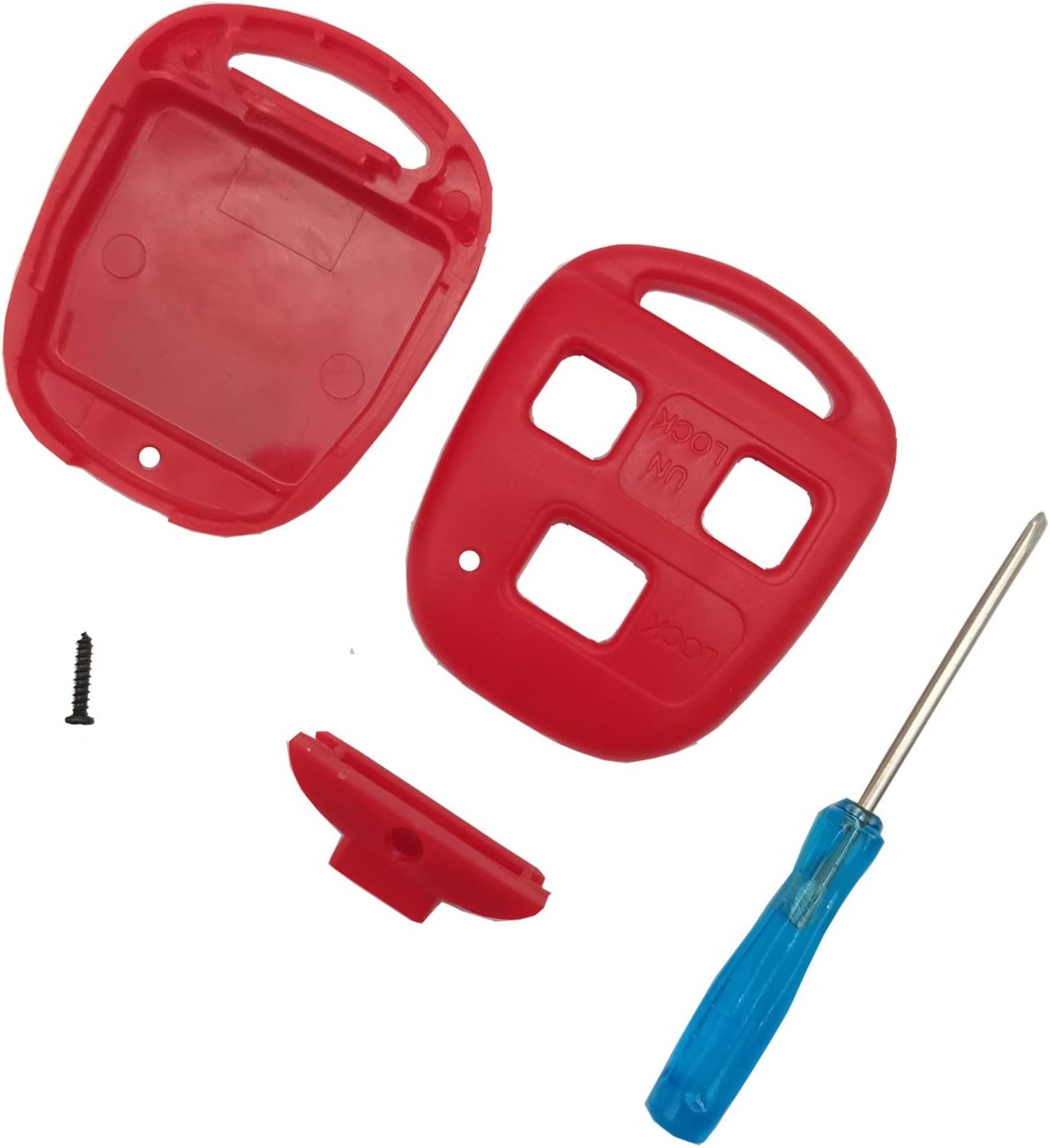 Amazon.com: RPKEY Leather Keyless Entry Remote Control Key Fob Cover ...