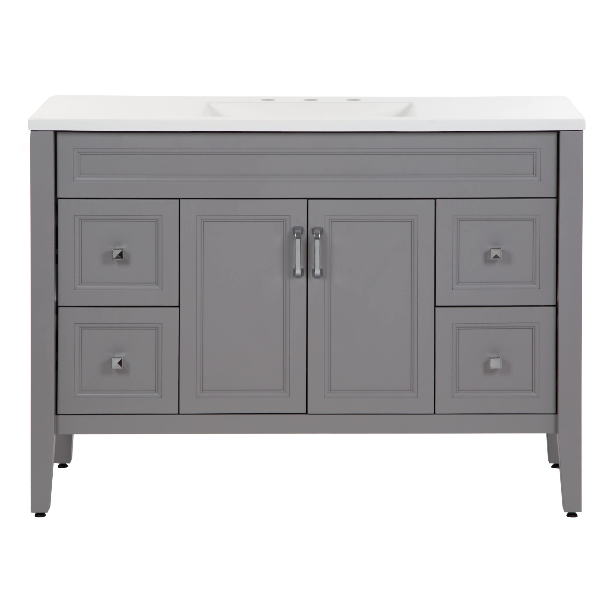 Amazon.com: Spring Mill Cabinets Vadin 48 Inch Bathroom Vanity with ...