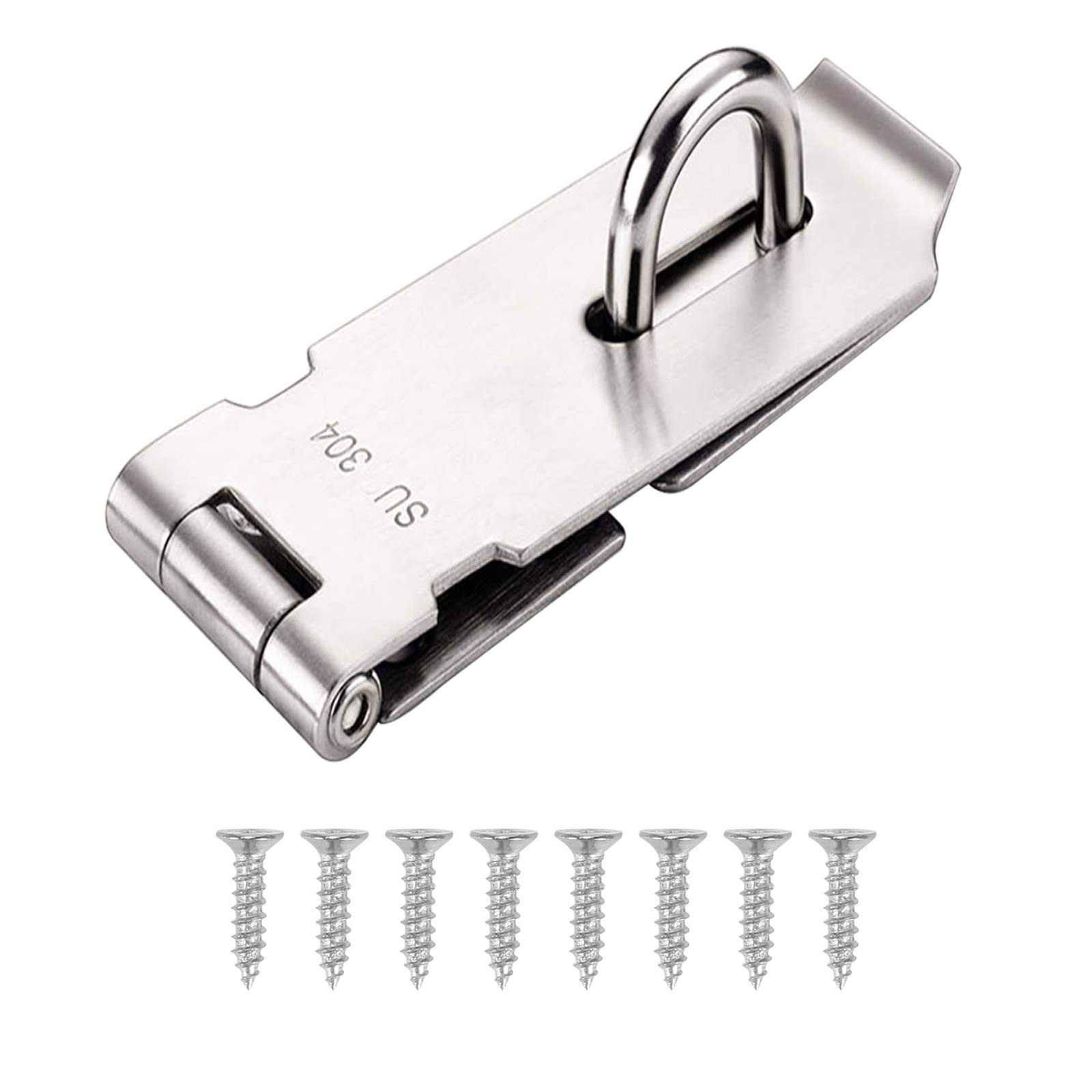 Buy HO2NLE Door Padlock Hasp Stainless Steel Padlock Hasp Door Clasp ...