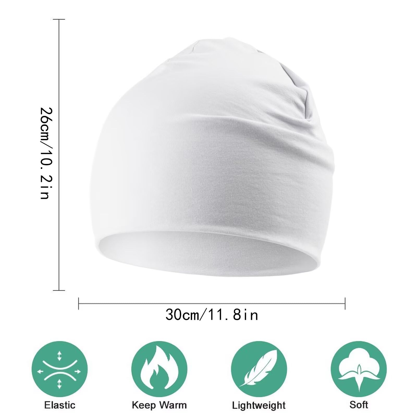 Uni 양면 프린트 바이킹 비니 슬라우치 비니 스컬 캡 케모 모자 헐렁한 머리 장식 남성 여성 조깅 사이클링 Kr