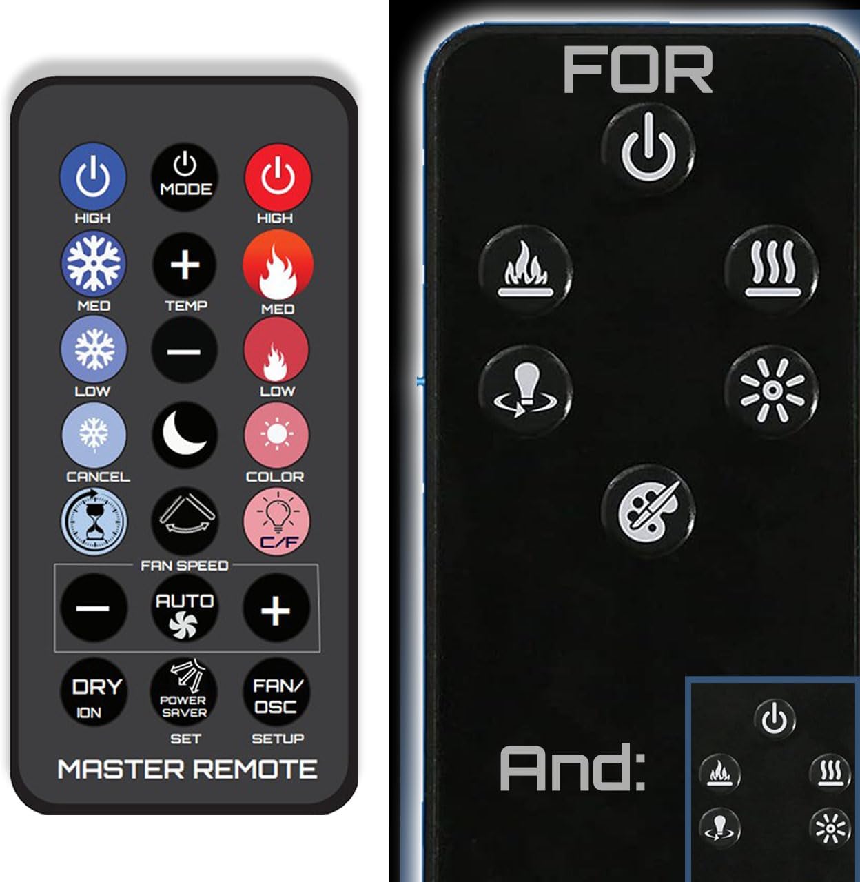 Amazon.com: Replacement Fireplace Remote Control for Dimplex ...