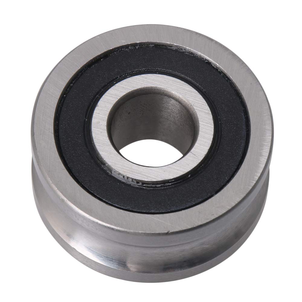 Buy BQLZR 1.2x3.5x1.6cm Silver Metal Bearing Pulley Rail Ball Deep U ...