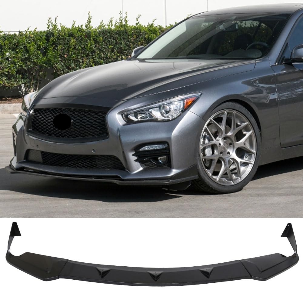 Q50 Side Skirts EPARTS 3 Pieces Front Bumper Lip Spoiler Splitter Side ...