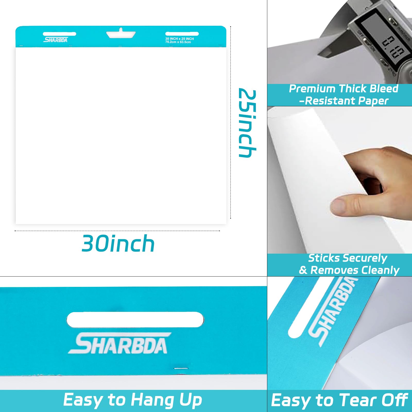 Snapklik.com : Large Sticky Easel Pads,30 In X 25 In,2 Pad/Pack,30 ...
