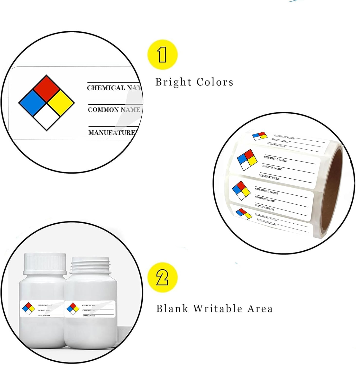 Common Chemical Identifier Labels 1 x 3 SDS Philippines | Ubuy