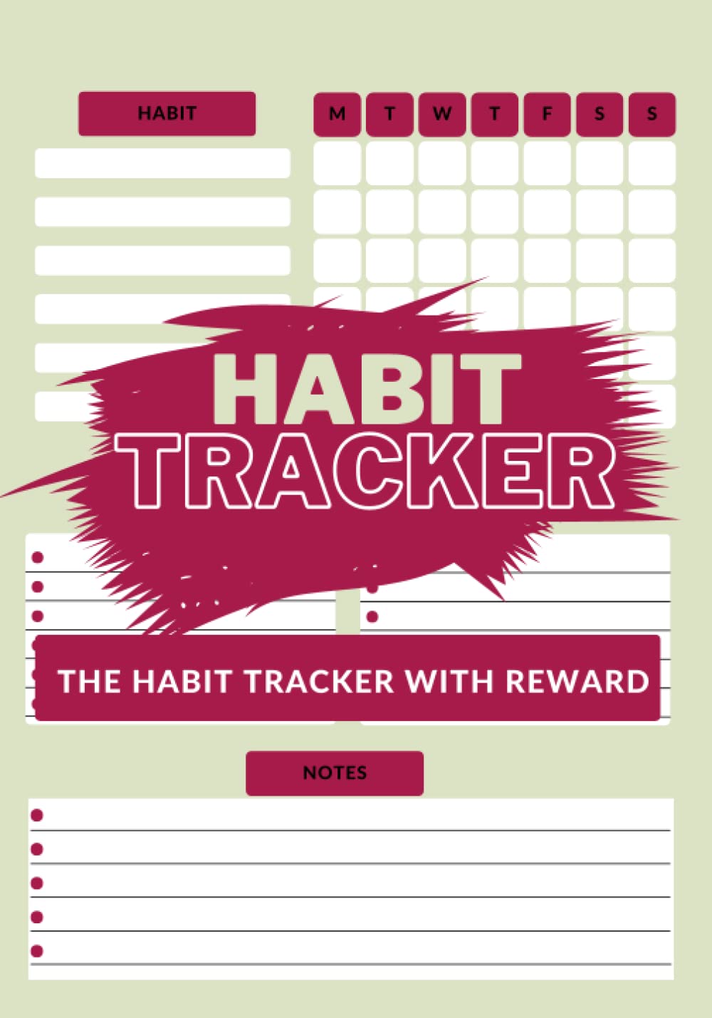 Habit Tracker with Reward: The FULLY colored book for tracking habits ...