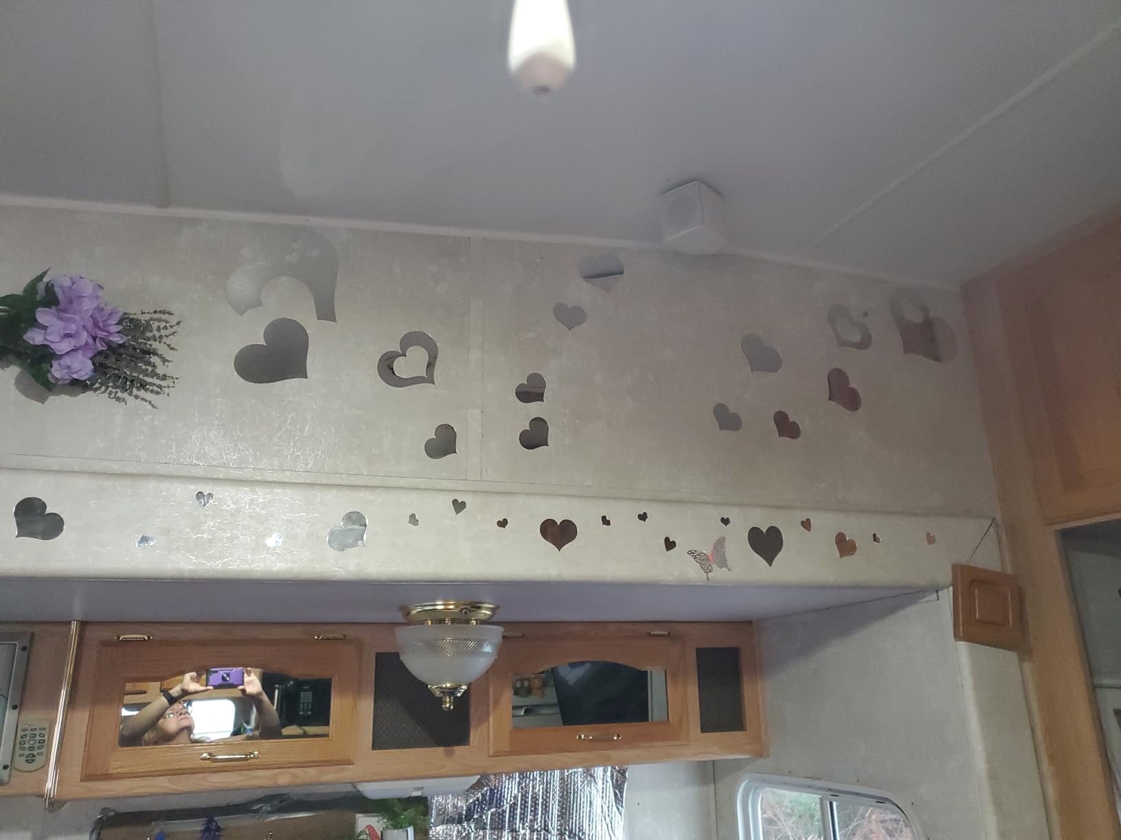 Amazon.com: PH PandaHall 100pcs Heart Shaped Mirrors 4 Sizes Adhesive ...