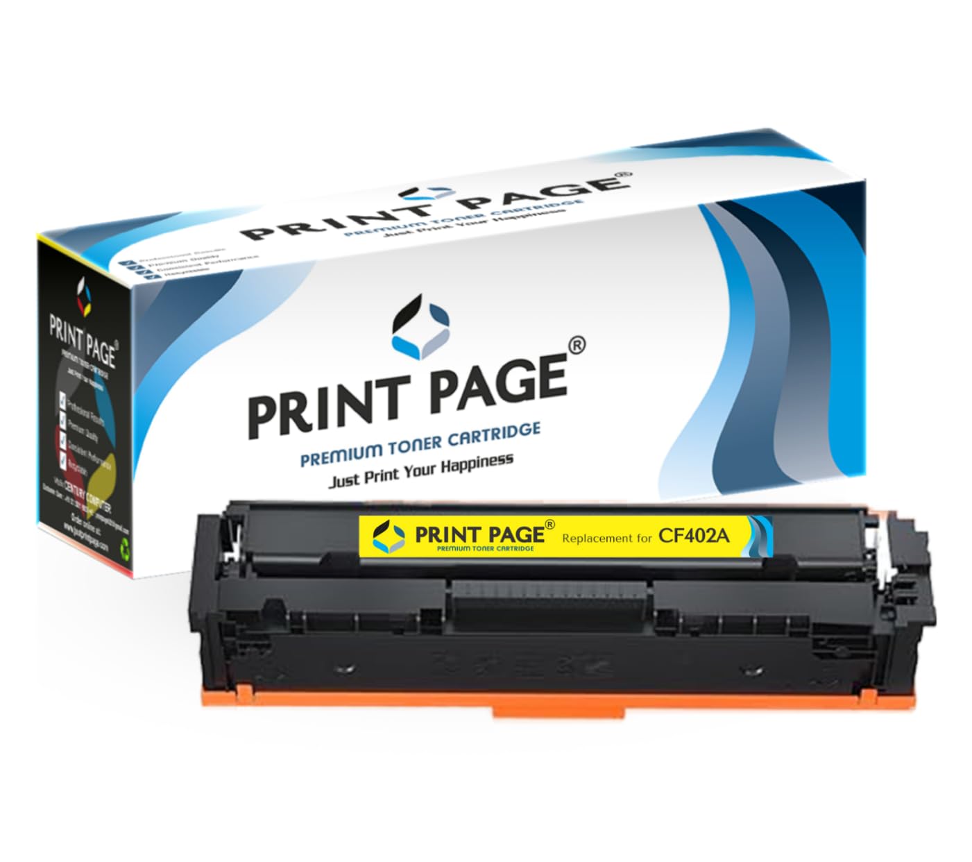 Print Page 201A Toner Cartridge Compatible for CF402A for Color LJ Pro ...