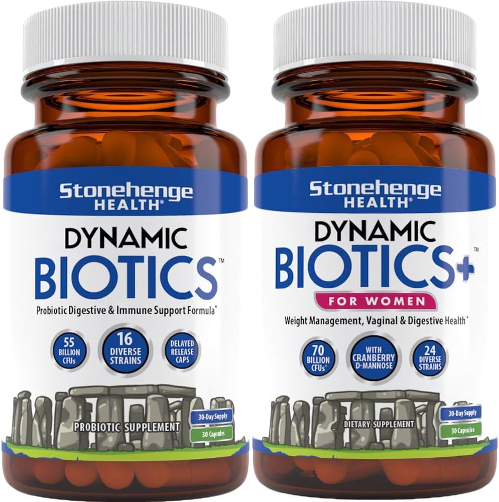 Amazon.com: Stonehenge Health Dynamic Biotics + Dynamic Biotics+ for ...