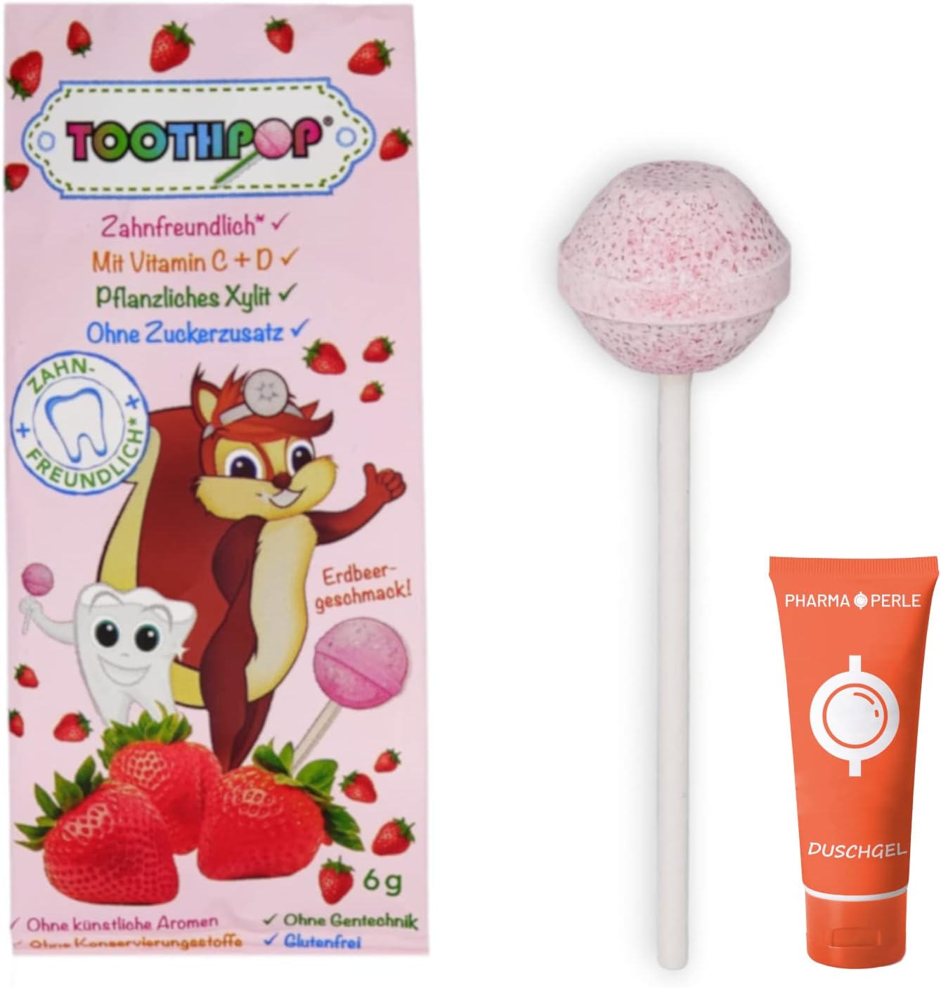 Toothpop Zahnpflege Lolli I 15 Stück Sparset I plus PharmaPerle ...